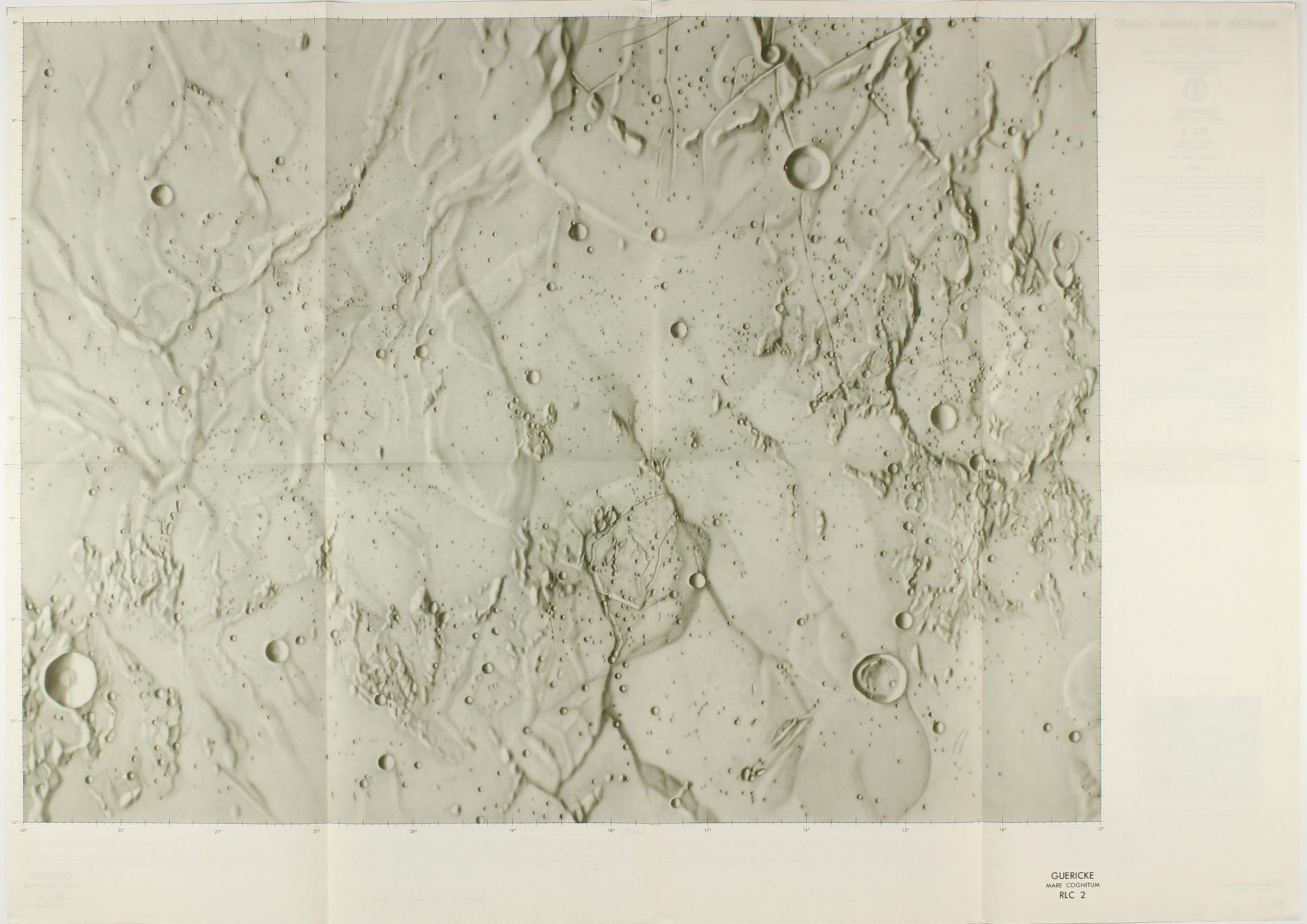 Ranger VII-IX Lunar Charts | NASA | 1st Edition