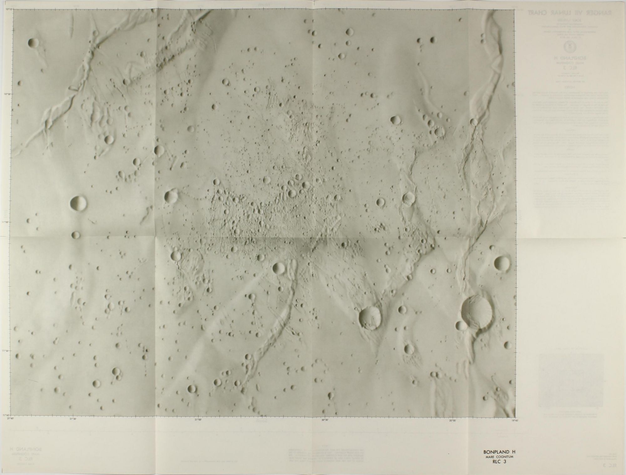 Ranger VII-IX Lunar Charts | NASA | 1st Edition